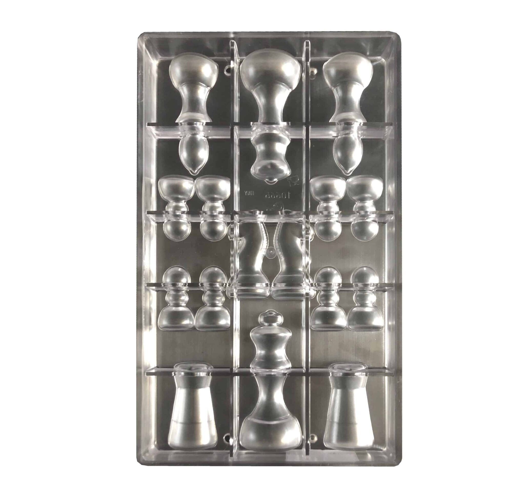 Stampo 16 cioccolatini Pedine Scacchi in Policarbonato | su Foralco.it